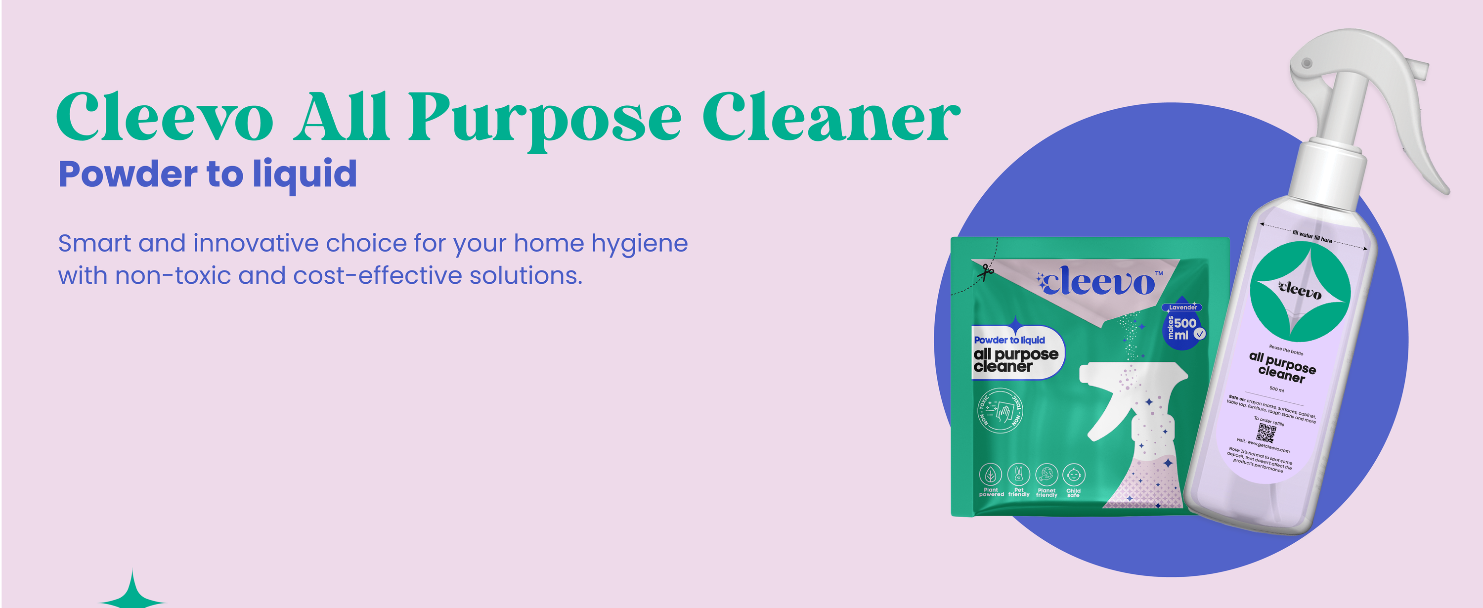 Multi Surface Cleaner, Powder to Liquid – Cleevo